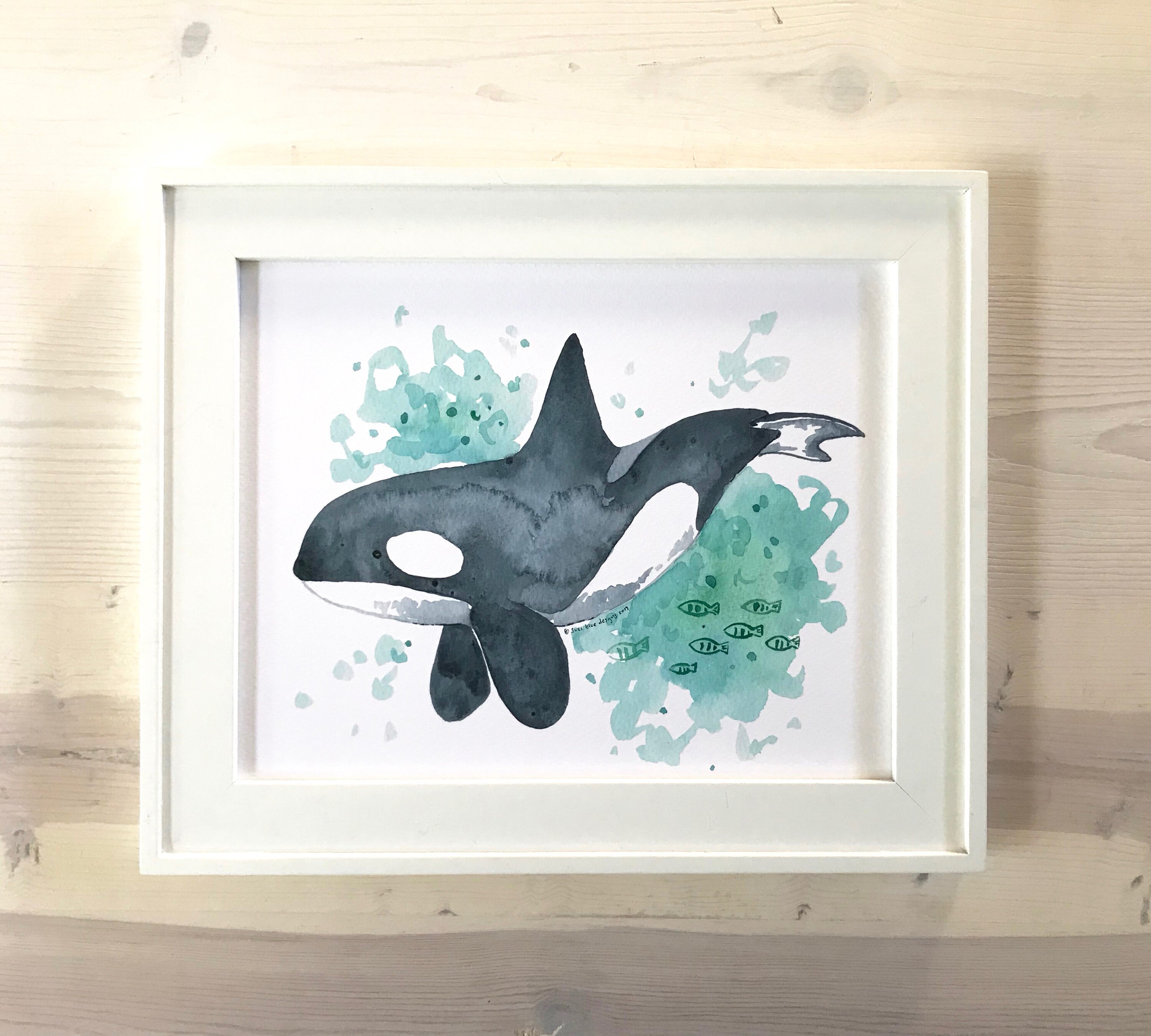 Orca Whale Watercolor Killer Whale Watercolor Whale Painting Whale ...