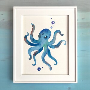 Under the Sea Watercolor Print Series Nursery Decor Fine Art Print ...