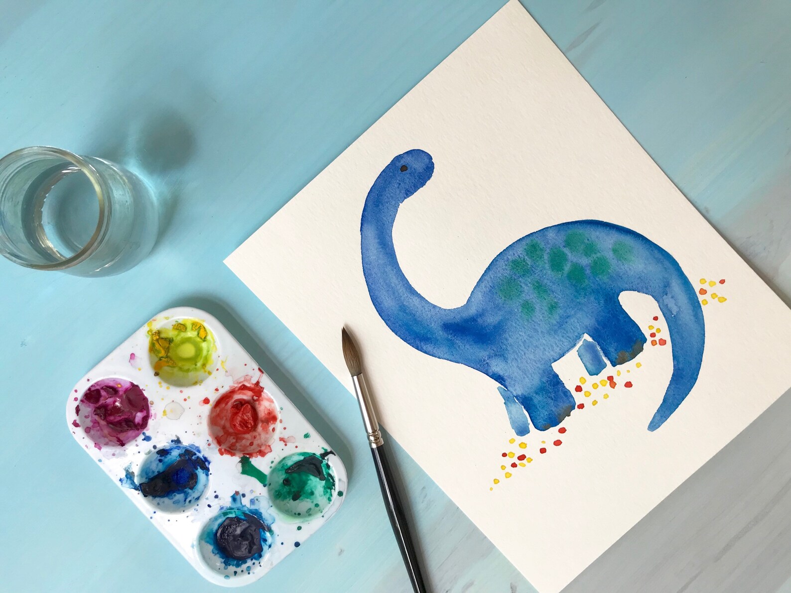 Brontosaurus Dinosaur Print Dinosaur Decor Dinosaur Nursery Print ...