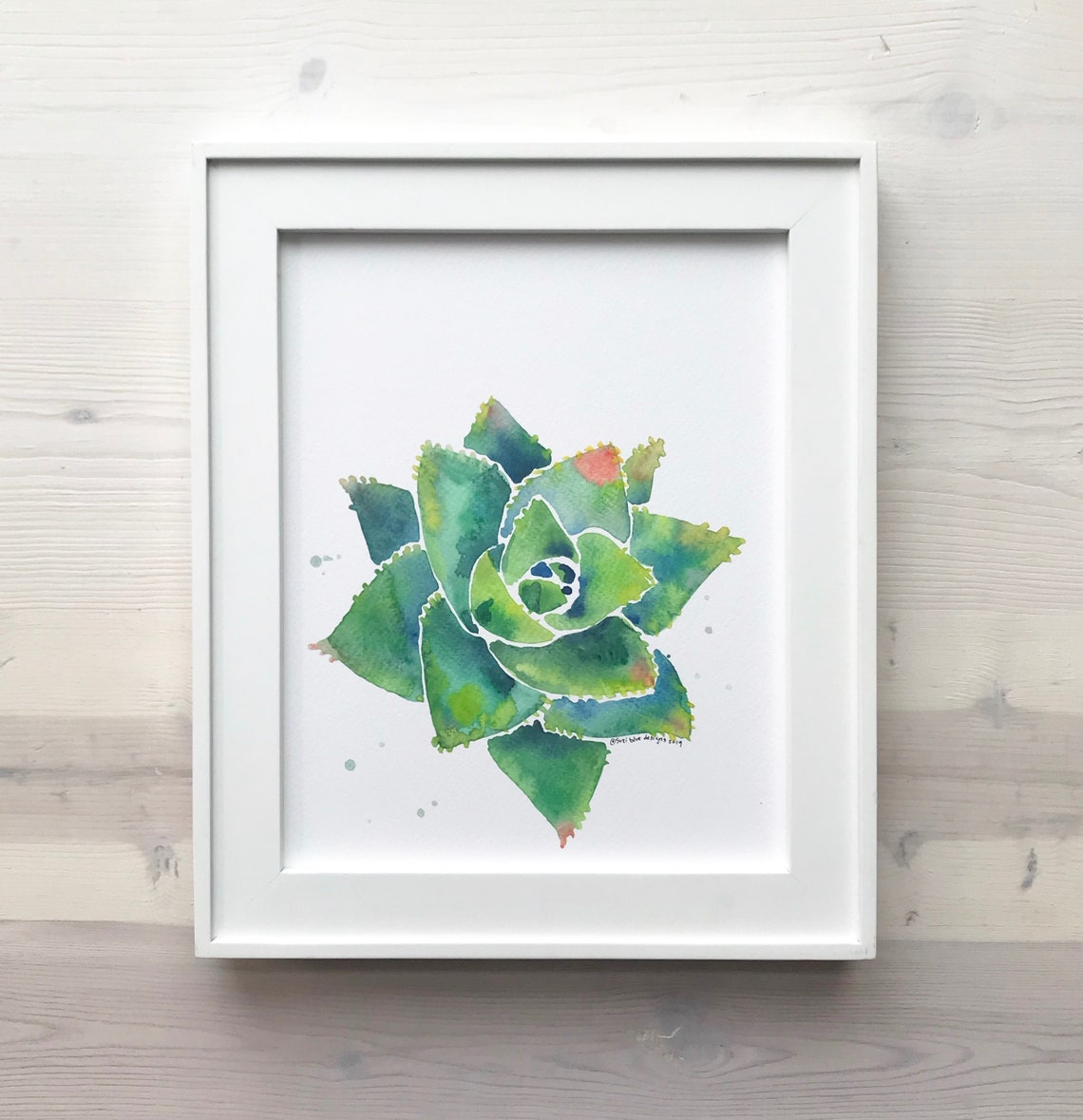 Aloe Vera Watercolor Print Succulent Decor Wall Art Nature Art Print ...