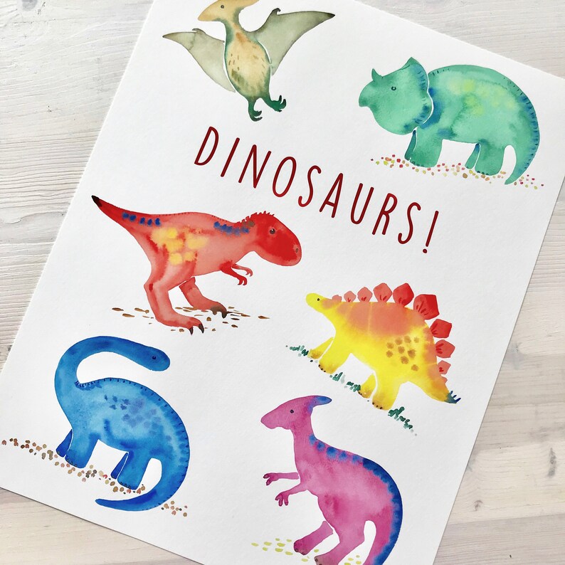 Dinosaur Poster Kids Room Decor Dinosaur Decor Boys Room - Etsy