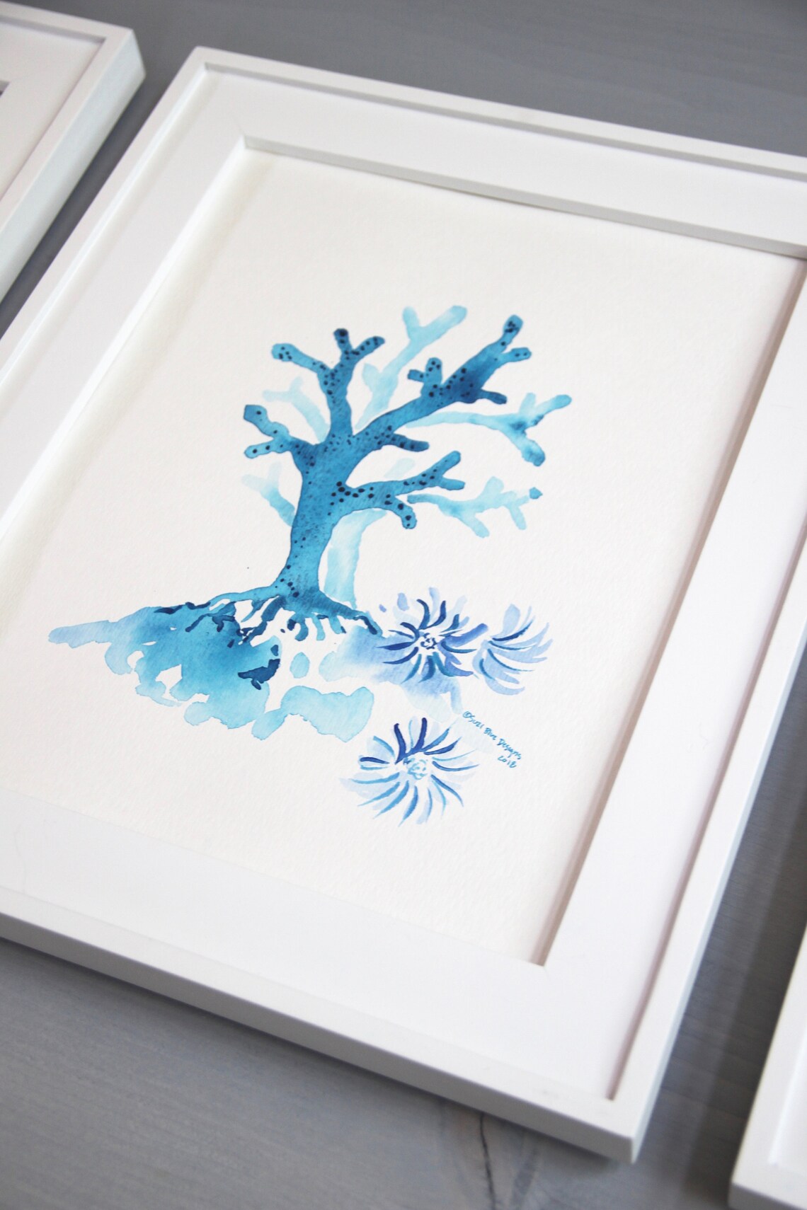 Nautical Original Watercolor Series Under the Sea Nautical Decor Beach ...