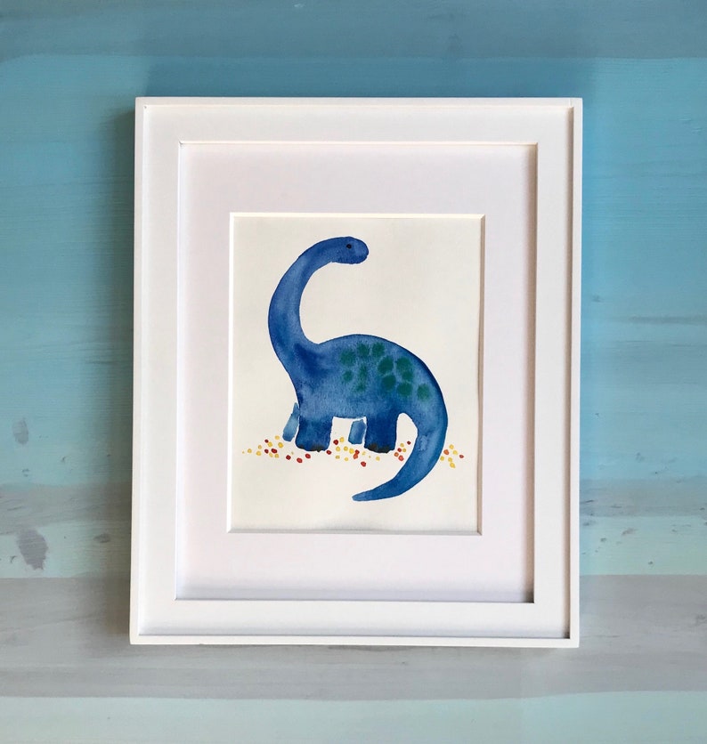 Brontosaurus Dinosaur Print Dinosaur Decor Dinosaur Nursery Print ...