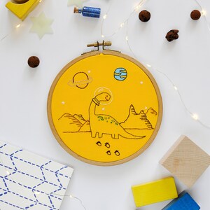 Set of 3 Outer Space Embroidery Patterns With Learn to Embroider Guide ...