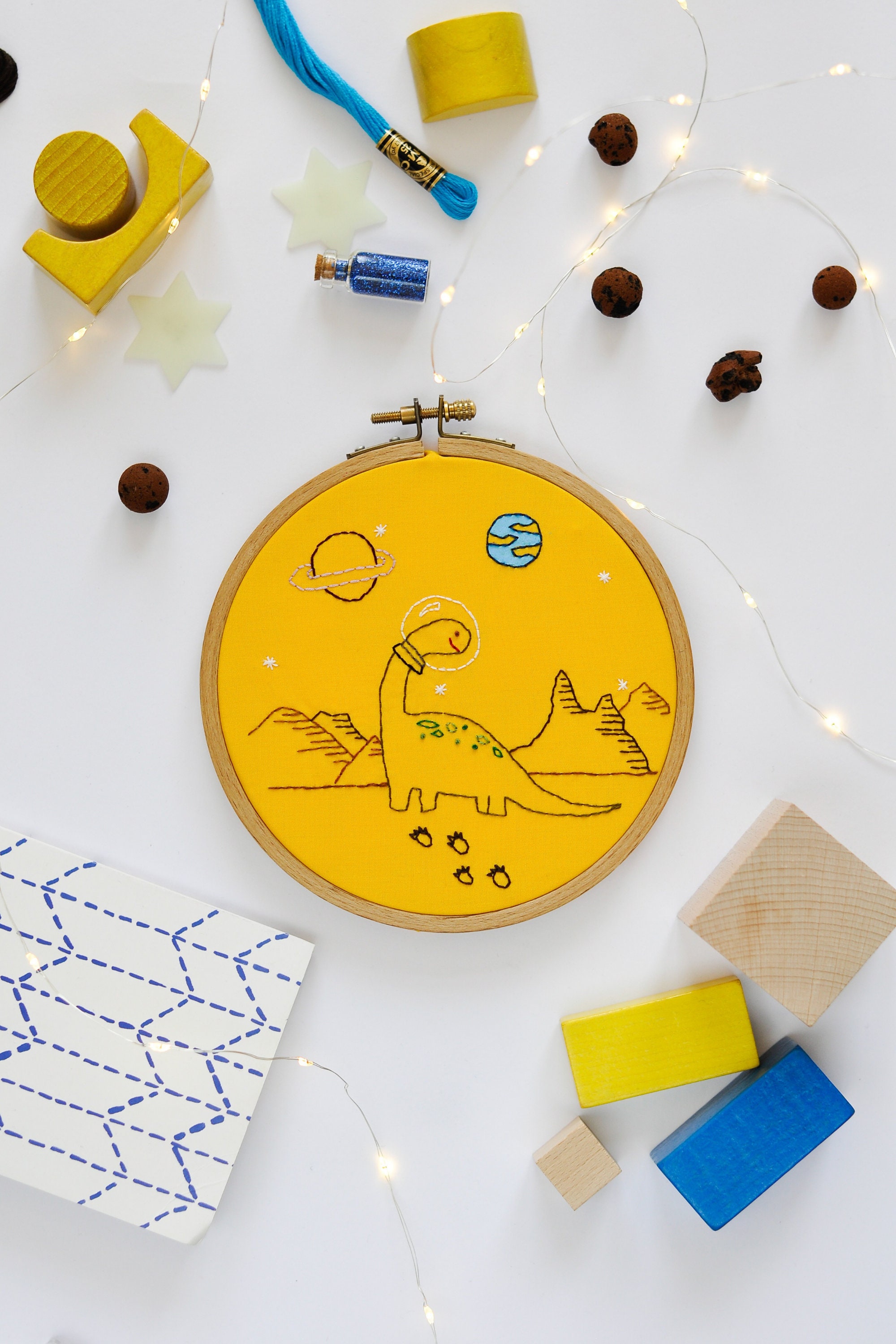 Set of 3 Outer Space Embroidery Patterns With Learn to Embroider Guide ...