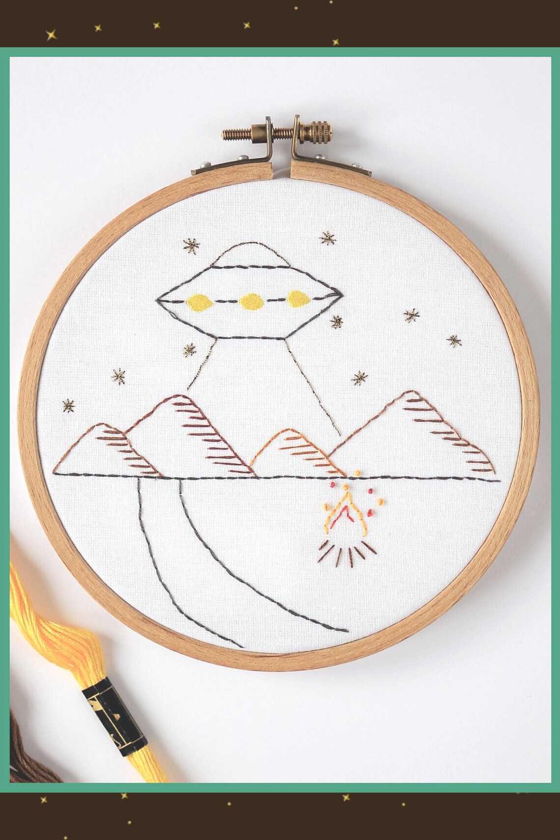 Set of 3 Outer Space Embroidery Patterns With Learn to | Etsy