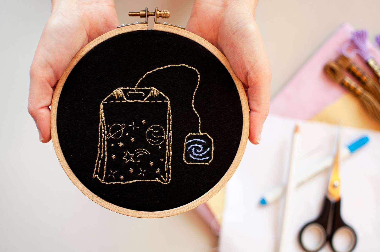 Set of 3 Celestial Embroidery Patterns With Embroidery Guide and Videos ...