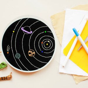 Solar System Embroidery Pattern, Outer Space Printable PDF File With ...
