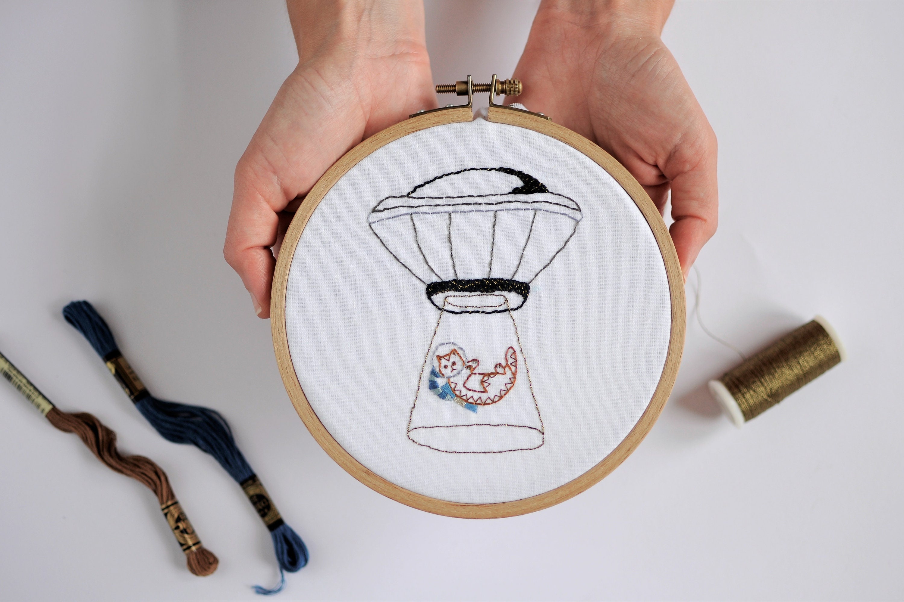 Set of 3 Outer Space Embroidery Patterns With Learn to Embroider Guide ...