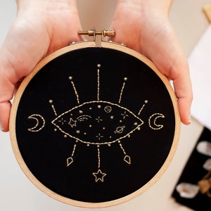 Set of 3 Celestial Embroidery Patterns With Embroidery Guide and Videos ...