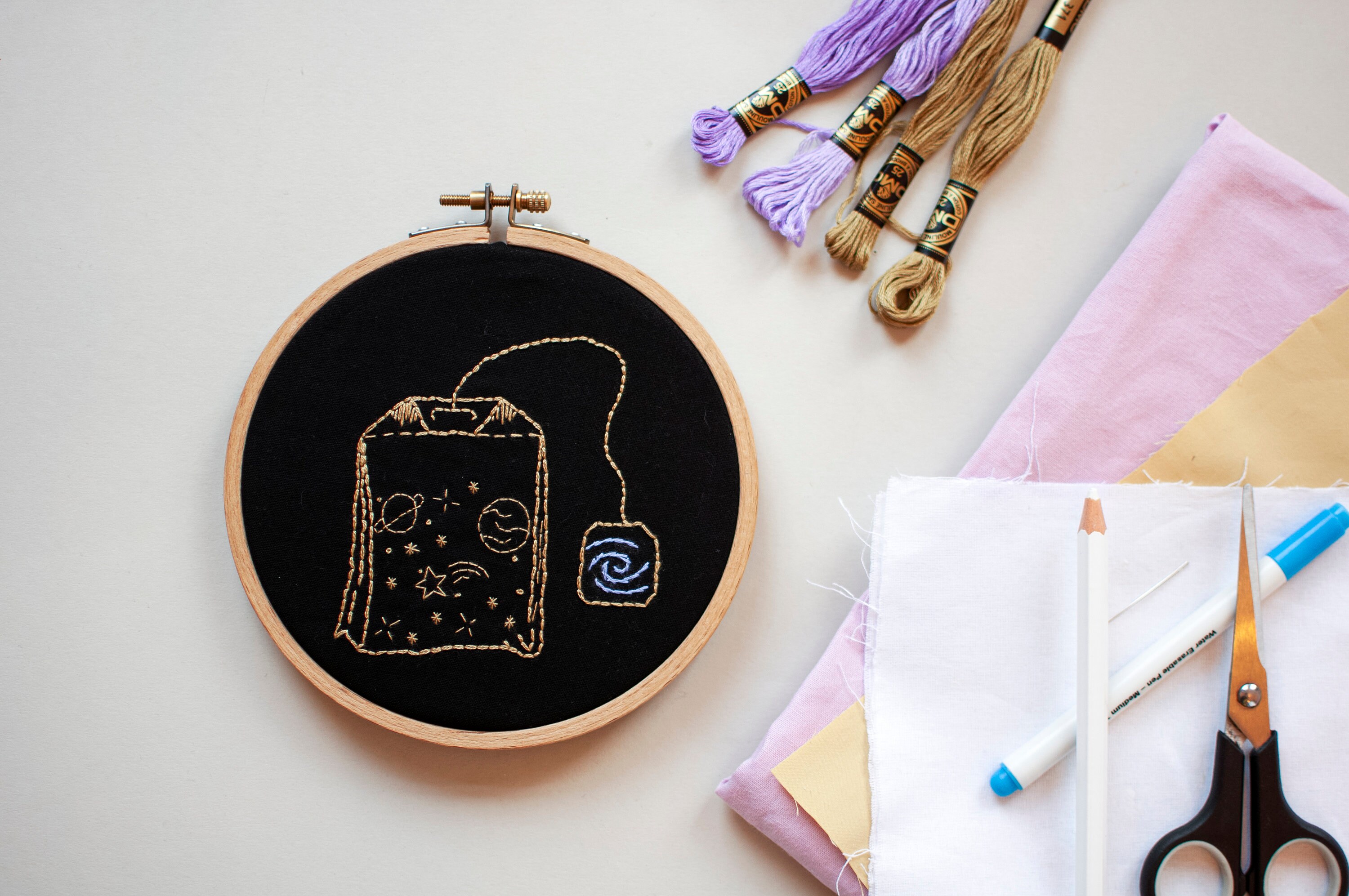 Set of 3 Celestial Embroidery Patterns With Embroidery Guide and Videos ...