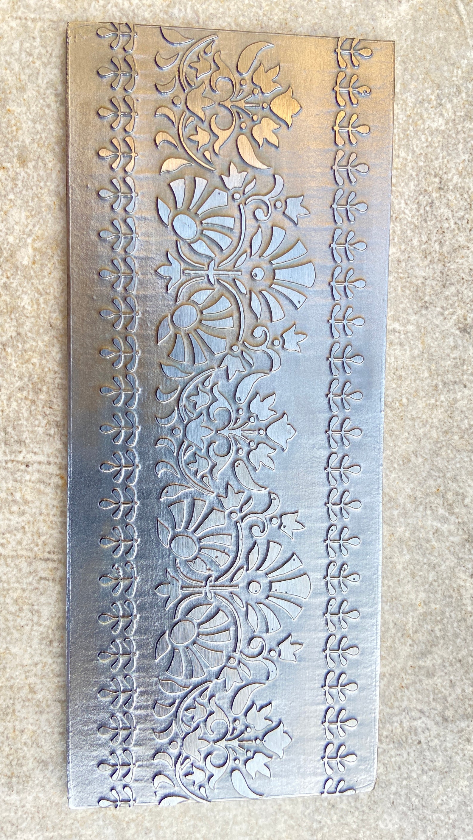 Floral Texture Plate for Rolling Mill & Hydraulic Press (2.5” X 6”) - Etsy