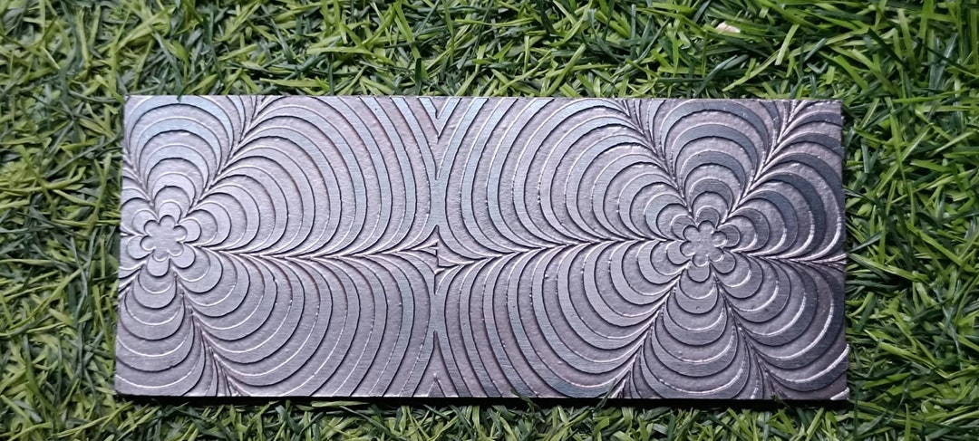 Steel Texture Plate | Flower Pattern, Jewelry Making Tool - Etsy