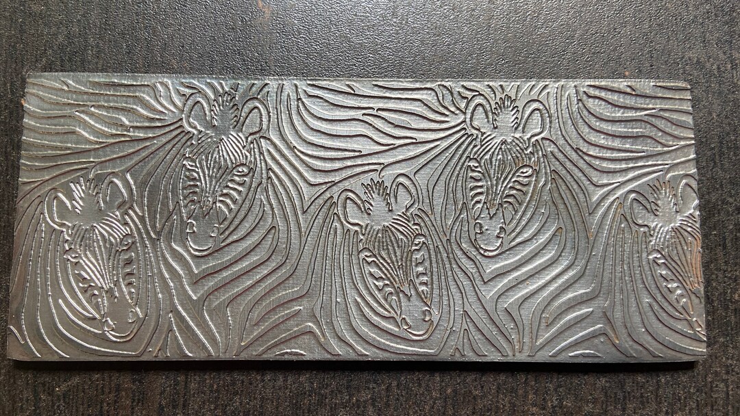 Zebra Steel Texture Plate | Rolling Mill, Jewelry Making (2.5” X 6”) - Etsy