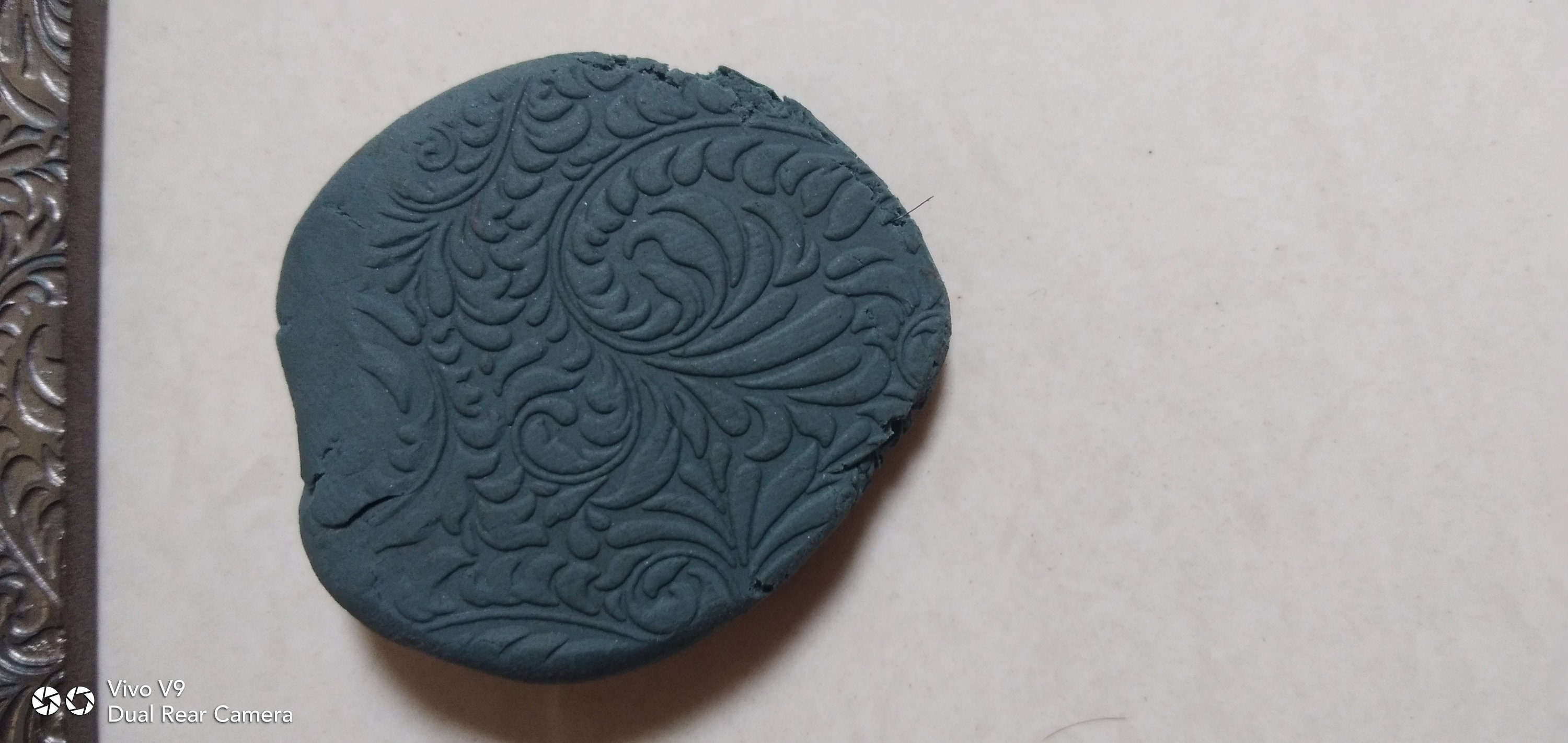 Floral Steel Texture Plate | Metal Clay Embossing Tool - Etsy