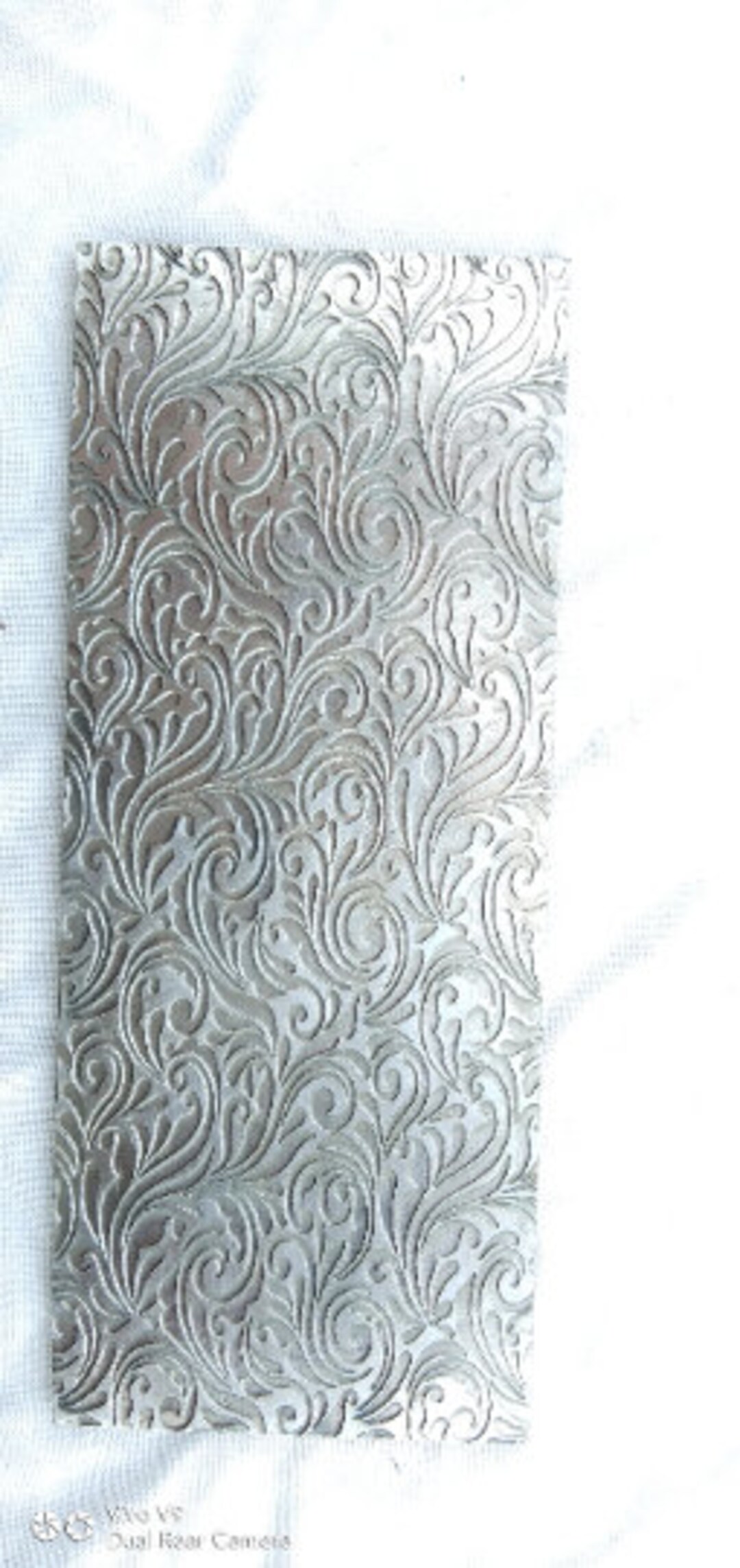 Floral Texture Plate for Jewelry Making, Steel Embossing Pattern Tool ...