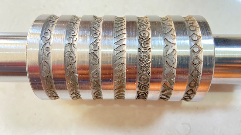 Pattern Rolling Mill Roll: 5mm Half Round Design for Jewelry Wire - Etsy