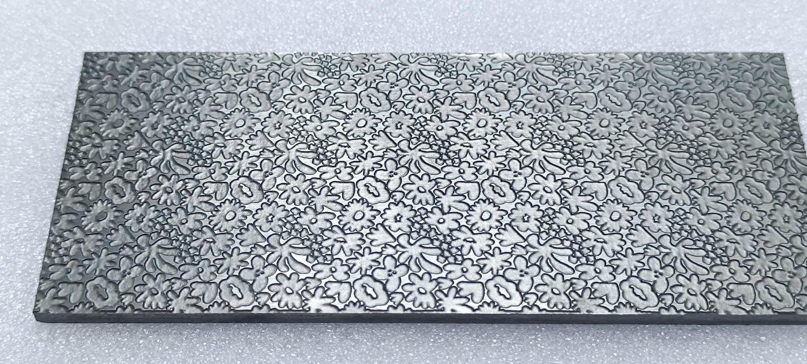 Floral Steel Texture Plate | Rolling Mill, Hydraulic Press (2.5” X 6 ...