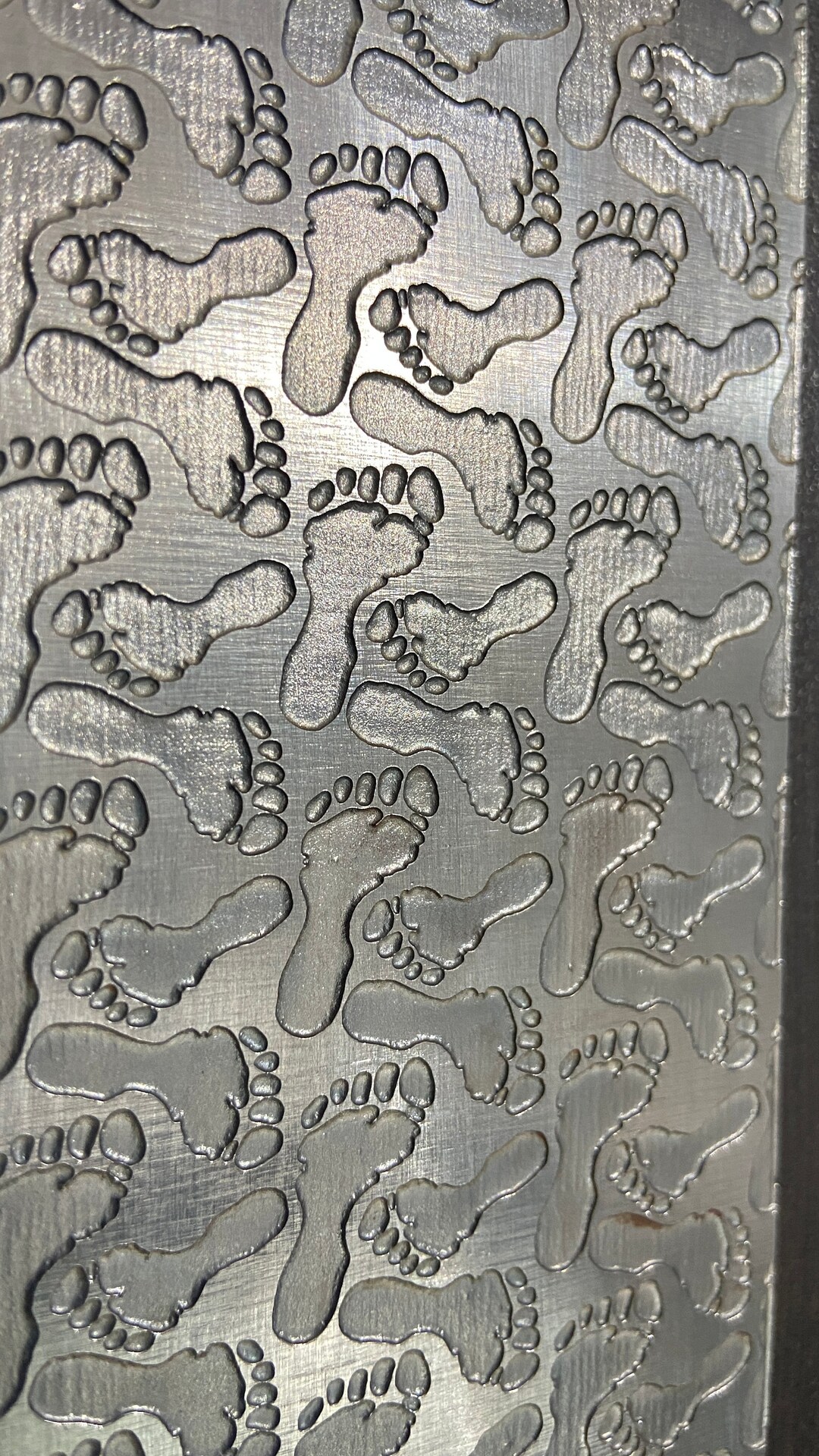 Footprint Texture Plate | Steel Rolling Mill Jewelry Tool - Etsy