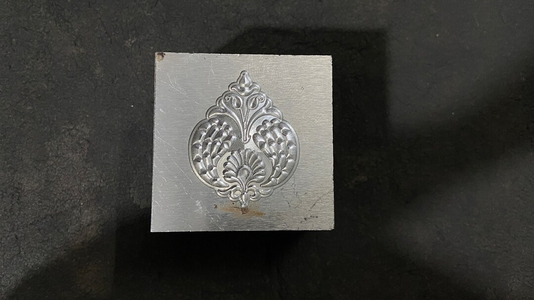Floral Embossing Die: 30mm Steel Jewelry Impression Tool - Etsy
