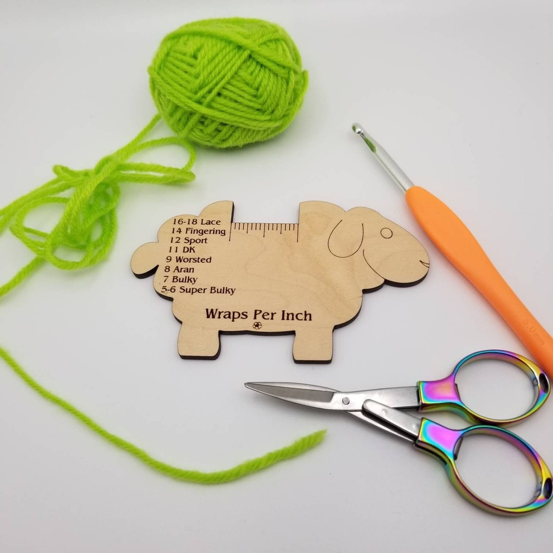 Yarn Weight Wraps per Inch WPI Gauge - Etsy