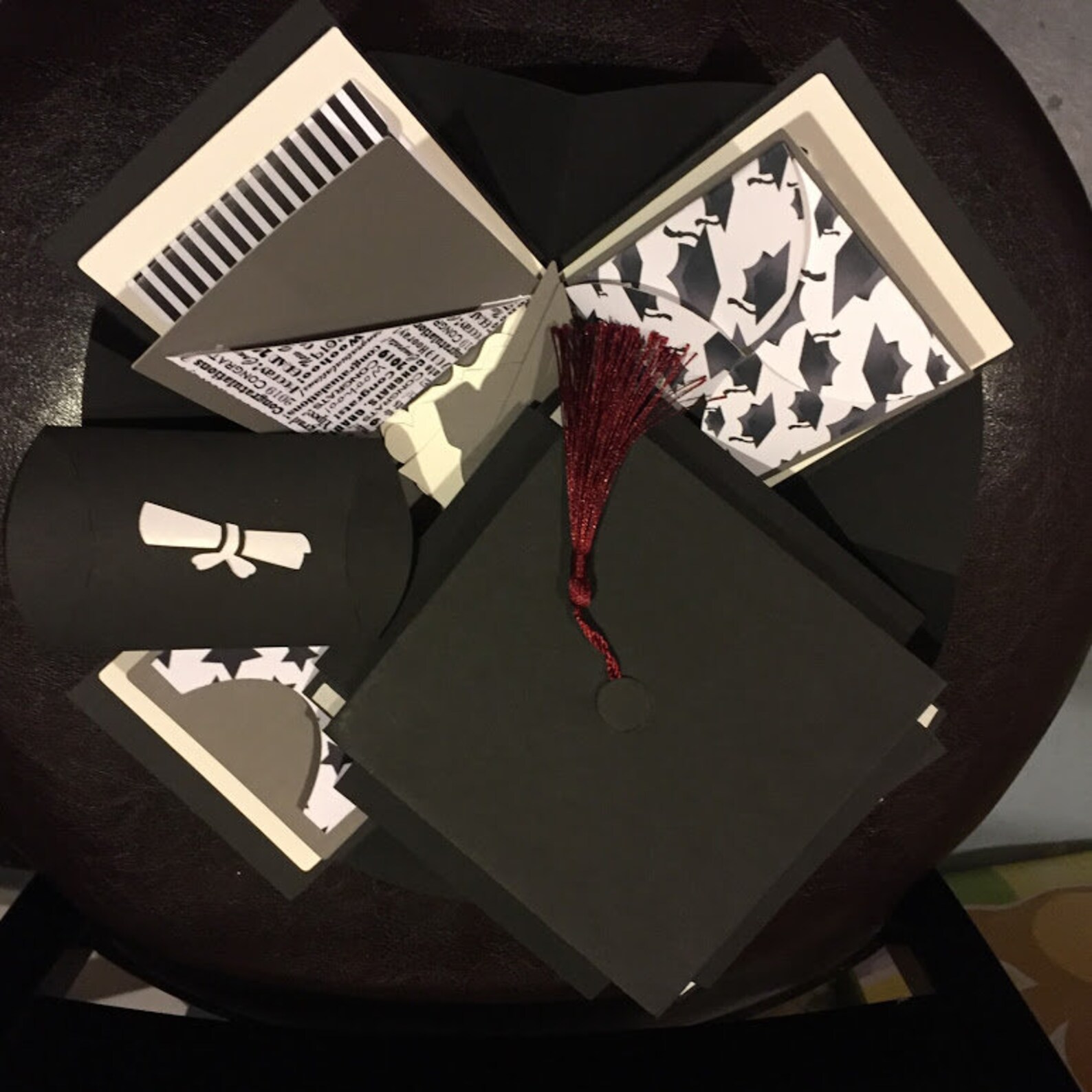 Graduation Exploding Box SVG Digital Download, Grad Gift, Pop-up Card, Explosion Box Card ...