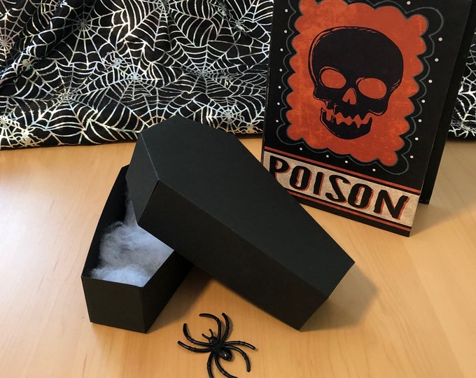 Halloween Coffin Treat Boxes Favor Box Coffin Box Candy - Etsy