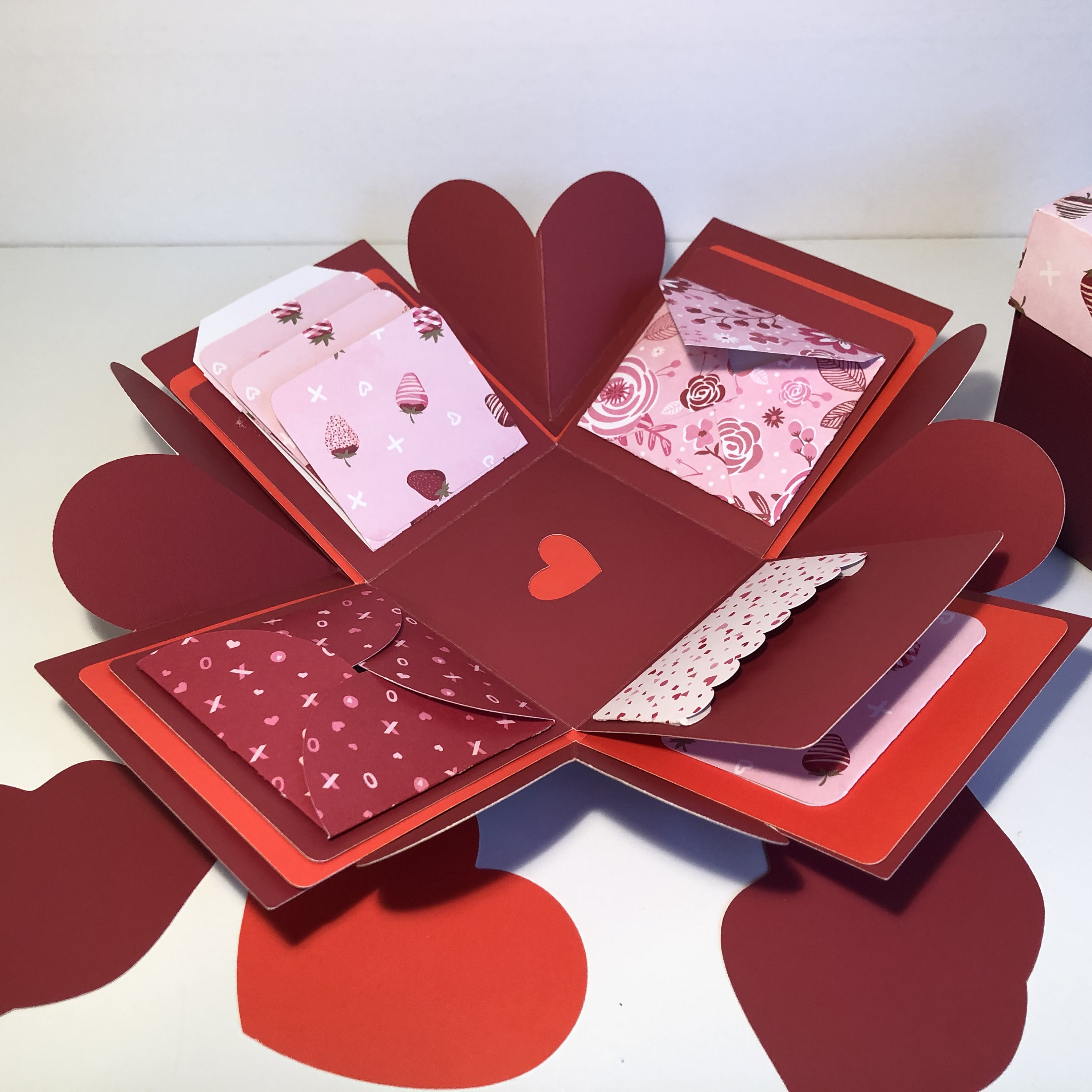 Exploding Box Cricut Pattern SVG With 7 Different Interactive - Etsy