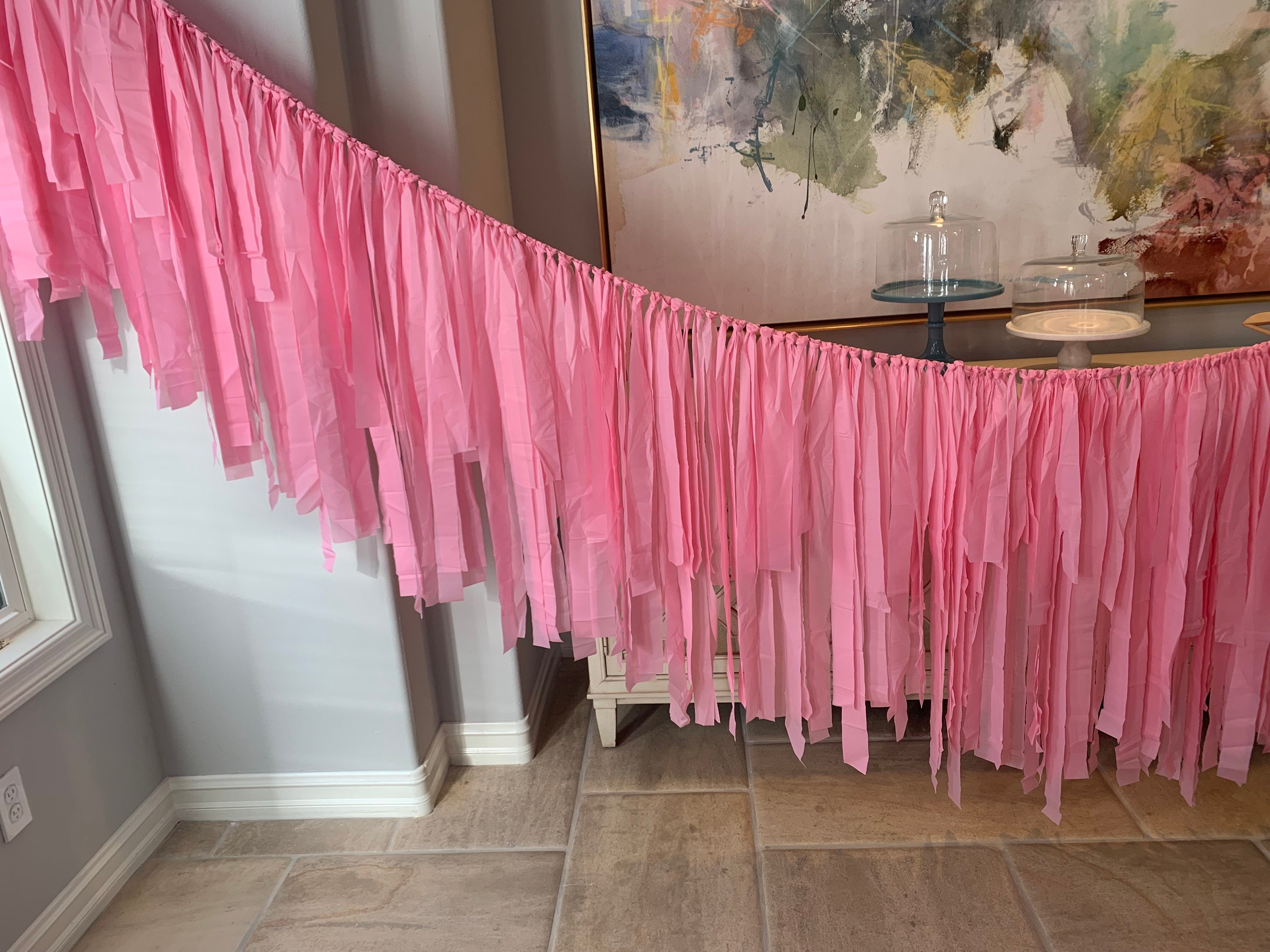 8 Ft Fringe Banner, Fringe Garland, Ready to Ship, Fringe Backdrop ...