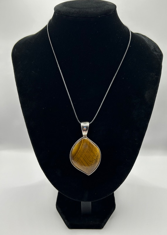 Whitney Kelly sterling silver 925 Tiger Eye Prndant! - Gem