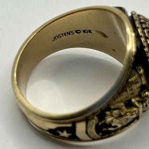 10K Gold Johnson Class Ring With Blue Stone – “regional” High School ...