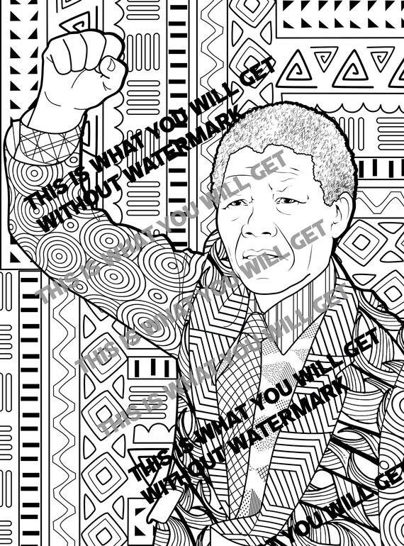 Nelson Mandela Coloring Pages