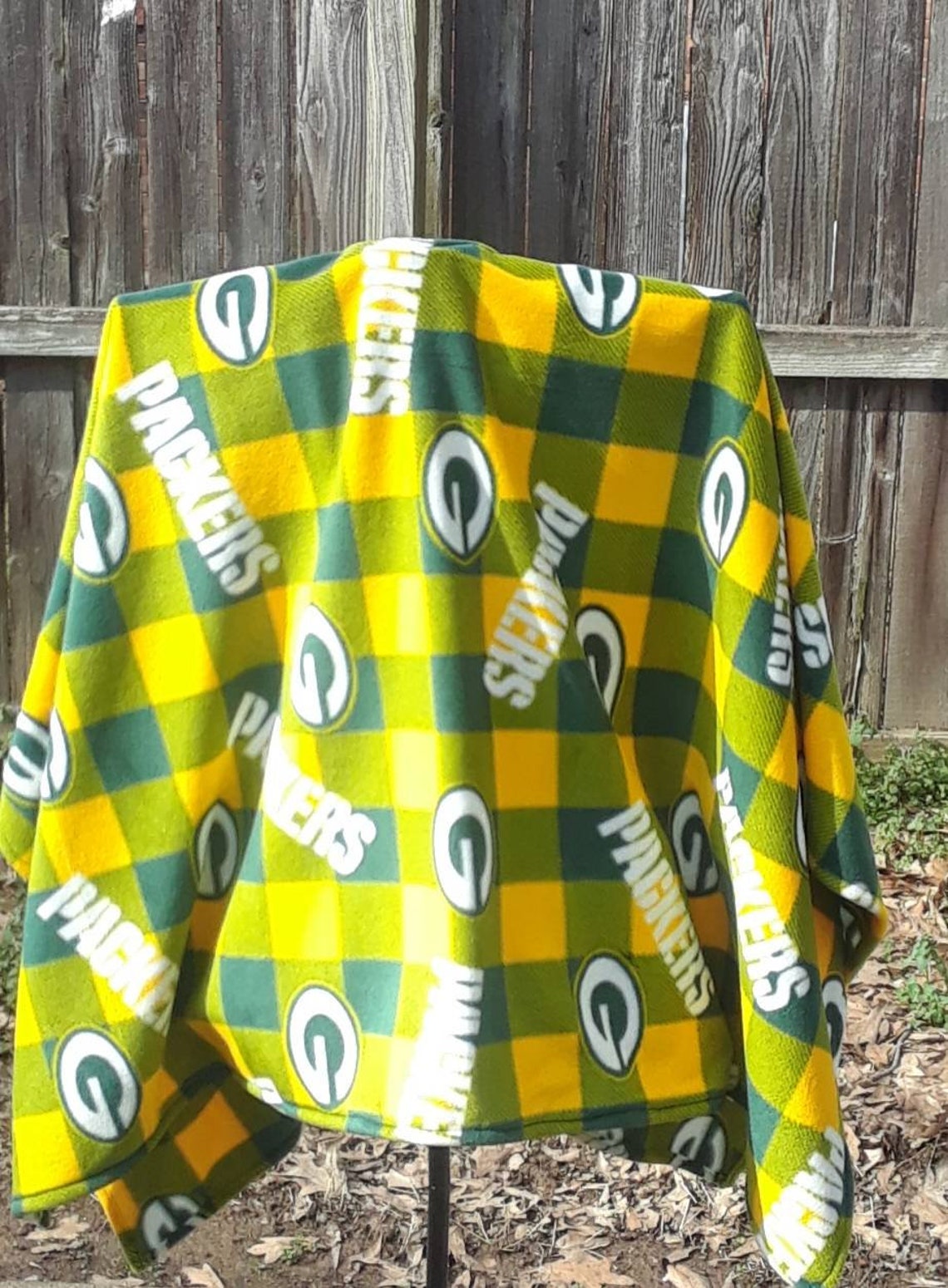 Green Bay Packers Shawl-plaid/retro, NFL Green Bay Cape, NFL Shawl ...