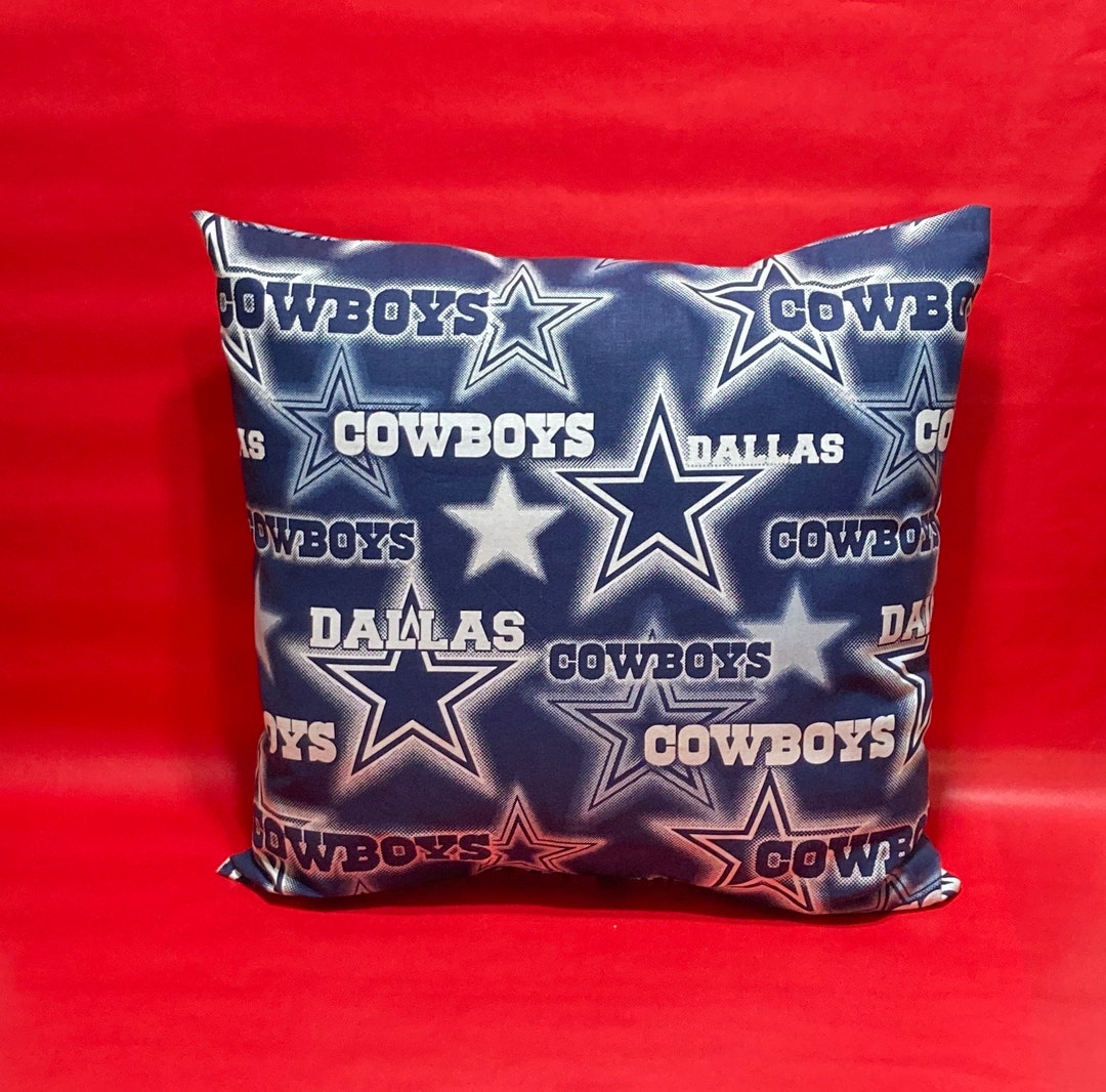 Dallas Cowboys Pillow or Cover Only, NFL Cowboys Pillow, Dallas Throw ...