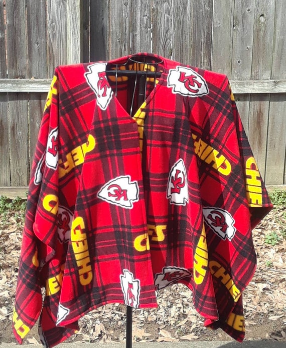 Kansas City Chiefs Shawl-plaid/helmet NFL Kansas City Wrap | Etsy