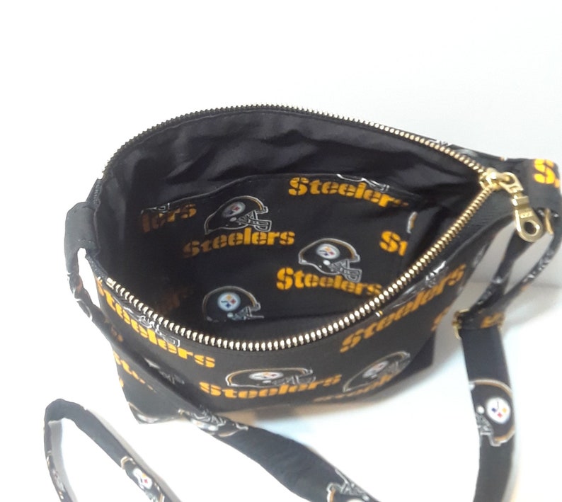 Pittsburgh Steelers Crossbody Purse-helmet Logo, Steelers Shoulder Bag ...