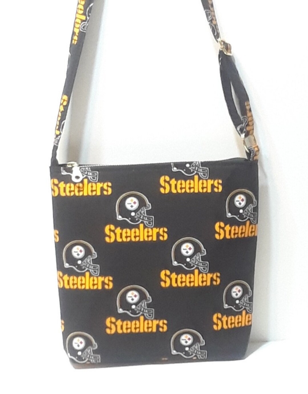 Pittsburgh Steelers Crossbody Purse-helmet Logo, Steelers Shoulder Bag ...