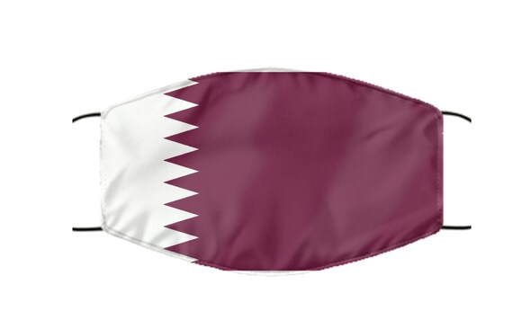 Qatar Face Mask Qatar Print Qatar Print Face Mask UK Face | Etsy
