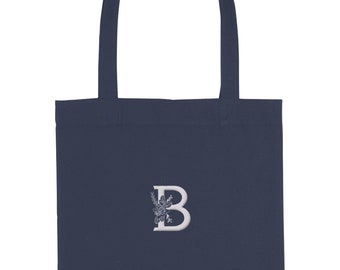Custom Punch Needle Tote Bag With Letter Initial - Etsy