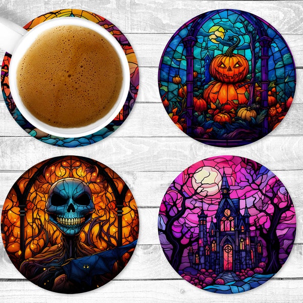 Halloween Coasters - Etsy