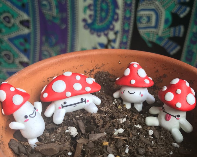 Mushroom Fairy Garden Figurines - Etsy