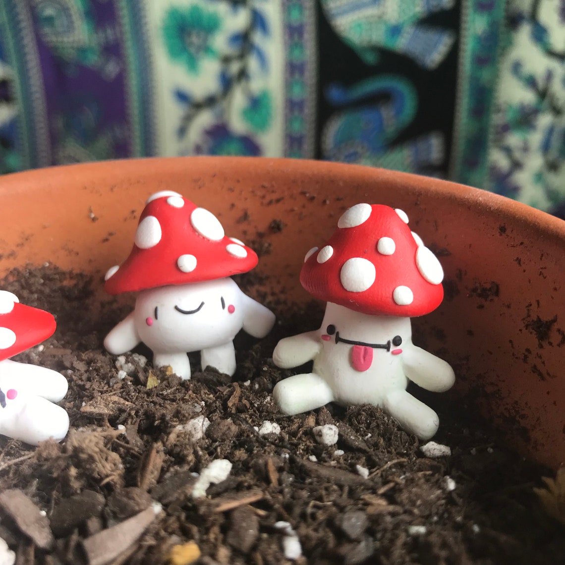 Mushroom Fairy Garden Figurines | Etsy