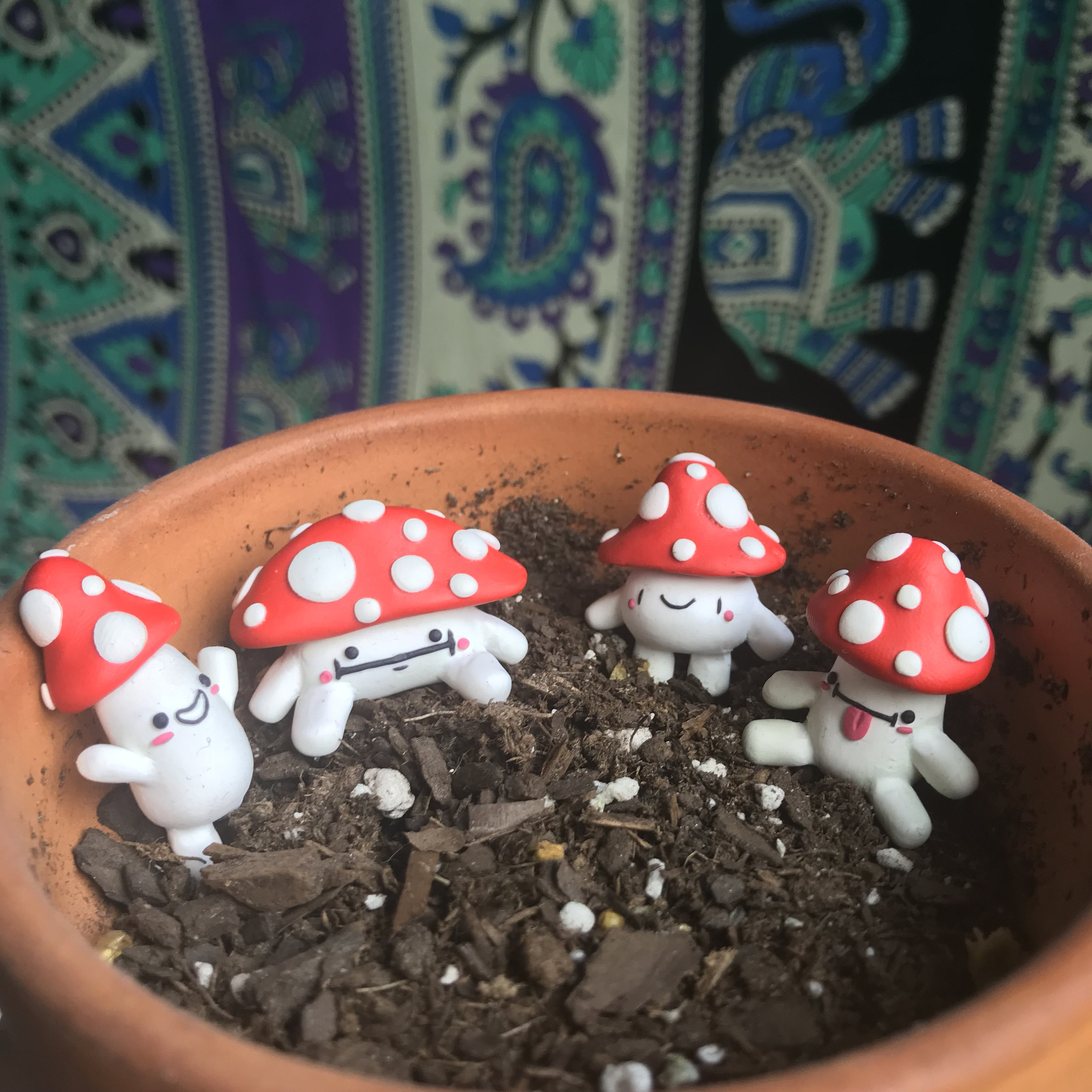 Mushroom Fairy Garden Figurines - Etsy
