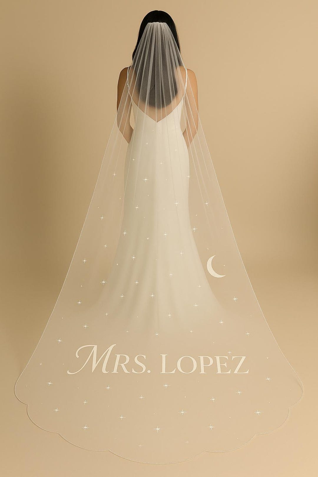 Custom Bridal Veil, Personalized Veil, Wedding Veil With Name ...