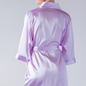 Lavender Flower Girl Robes Personalized Satin Robes Custom Satin Robes ...