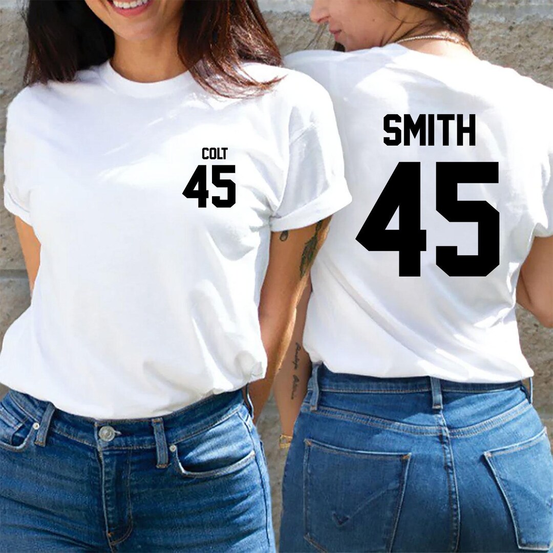 Customized Football Shirt, Varsity Number Shirt, Custom Team Shirt ...