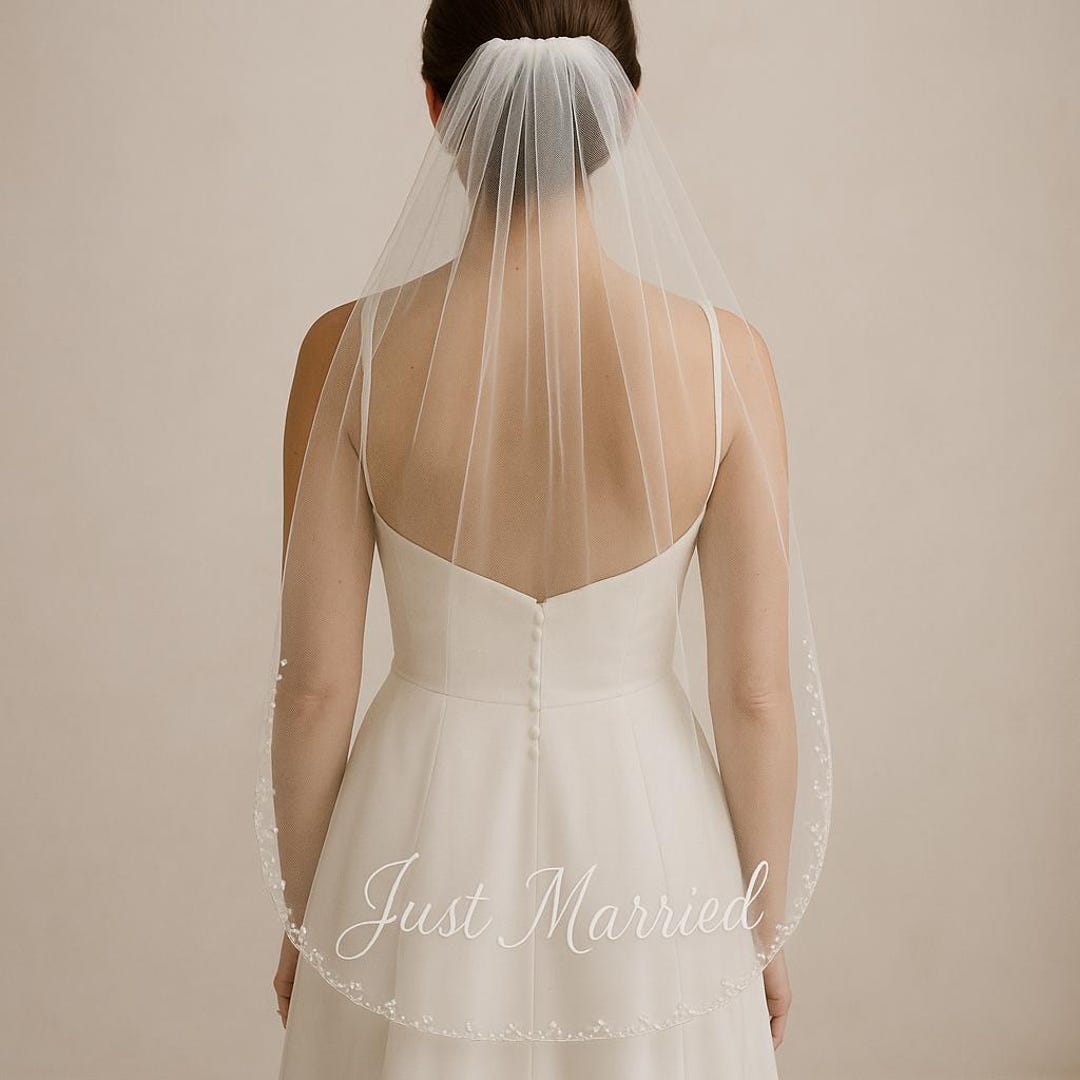 Custom Bridal Veil, Personalized Veil, Wedding Veil With Name ...