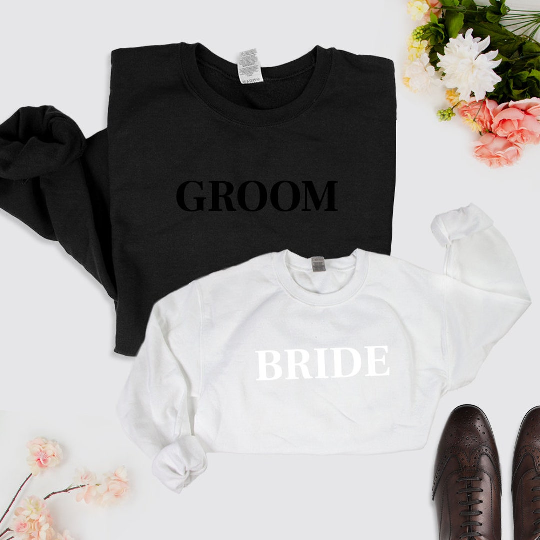 Bride and Groom Wedding Sweater, Custom Winter Wedding Sweatshirts ...