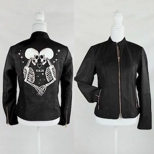 Custom Leather Jacket Embroidery, Tailored Embroidered Leather Jacket ...