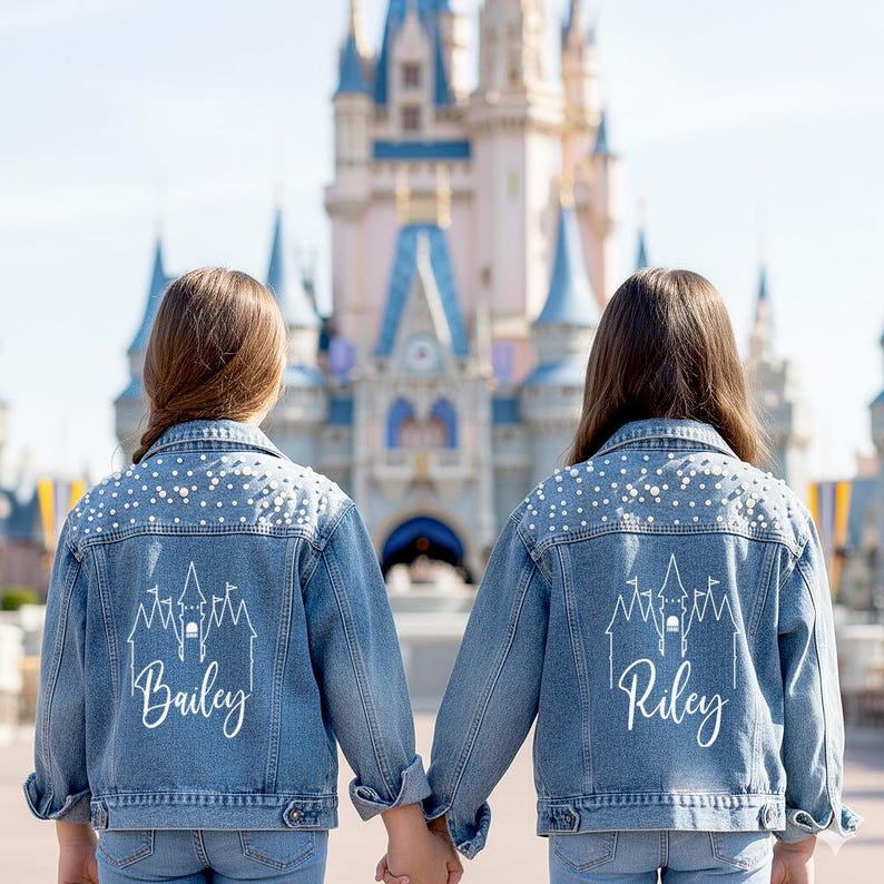 Theme Park Kids Denim Jacket, Adventure Park Jean Jackets, Magic Castle ...